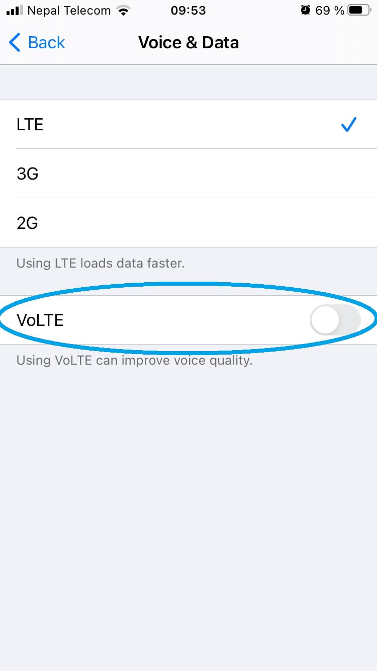 NTC VoLTE Available On iPhone: Do This To Activate - NepaliTelecom