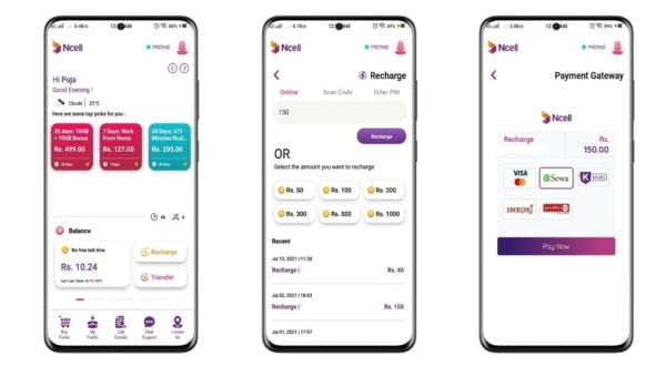 Ncell App Features | App Walk Through & How To Use Them