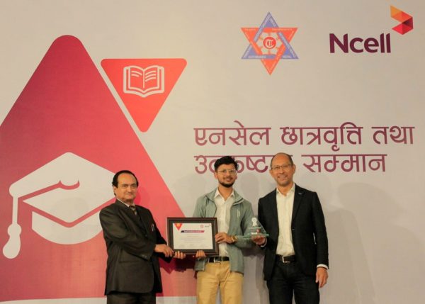 Ncell Confers Scholarships and Excellence Awards 2021 to IoE Students