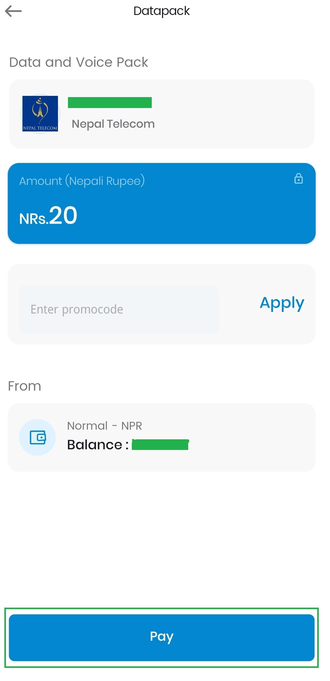 Namaste Pay Enables to Buy Ntc Data and Voice Packs - NepaliTelecom
