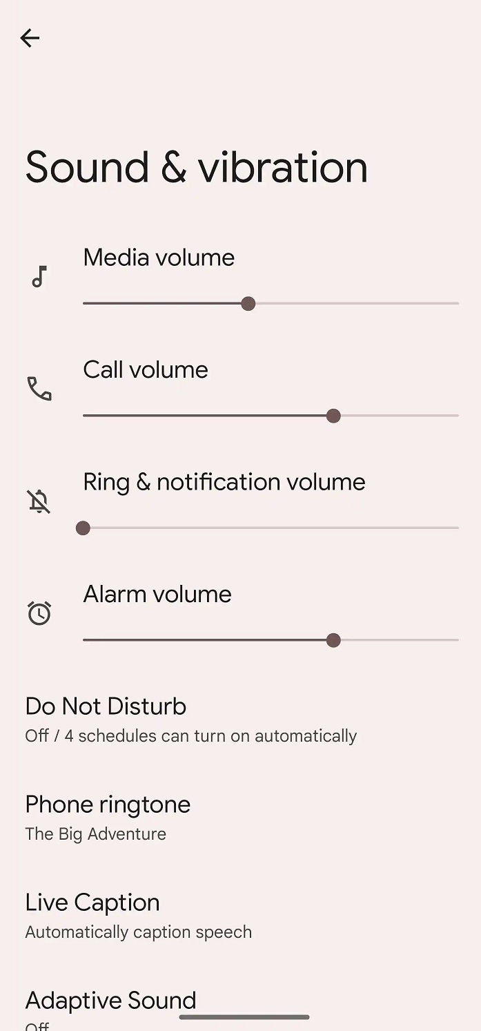 Google to bring two separate ringtone and notification sliders