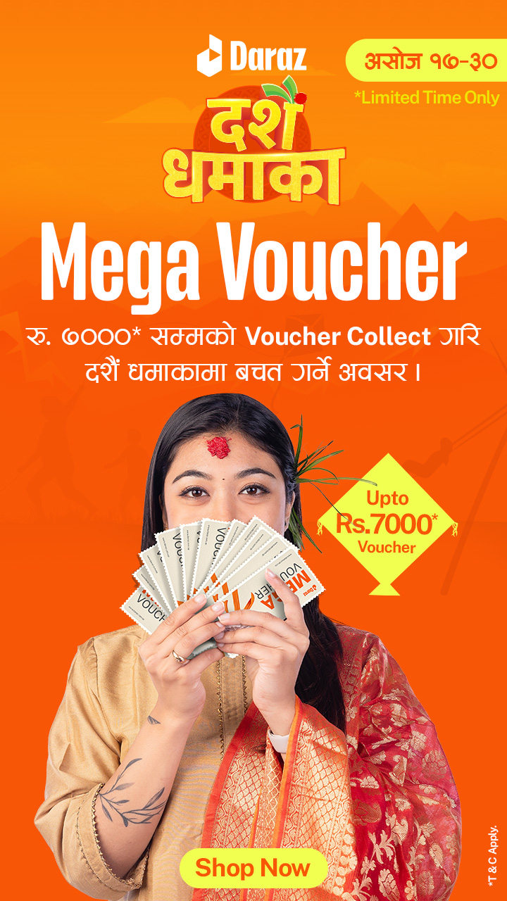 Daraz Dashain Dhamaka 2080: 70% Discount, Voucher of 1 lakh