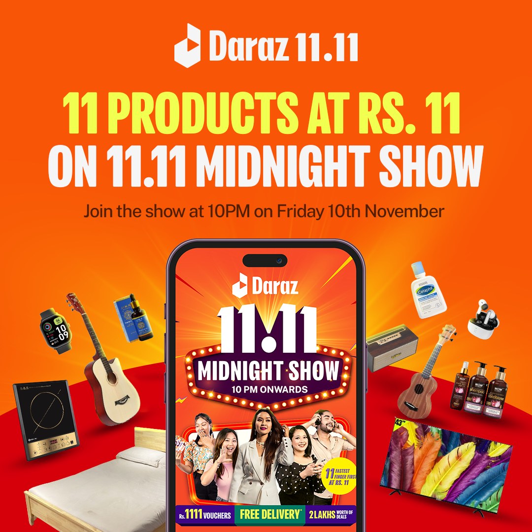 Daraz 11.11 2023: Mega Deals, 80% Off, Giveaways, Free Delivery