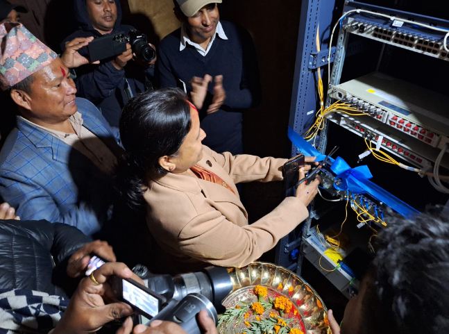 Nepal Telecom starts high-speed fiber internet in Banglachuli
