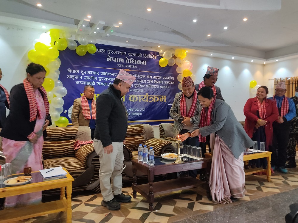 NTA completes Mid-Hill fiber project in Koshi, ready for sharing