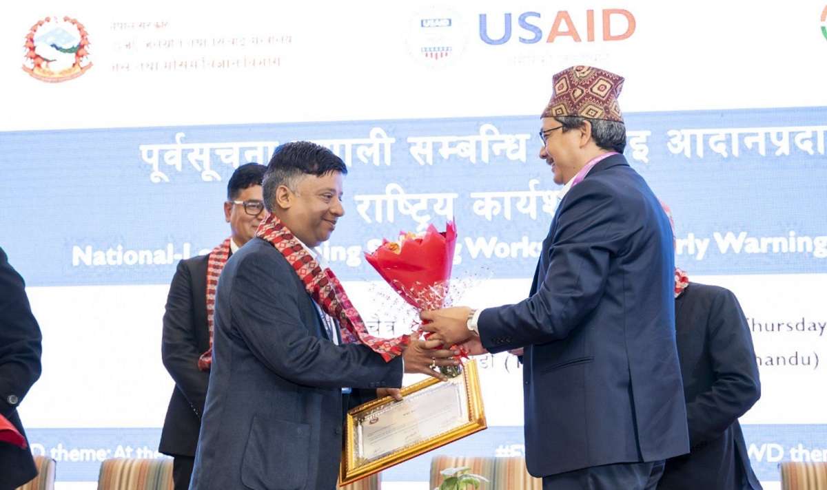Nepal Telecom Recognized for Work on Disaster Risk Reduction