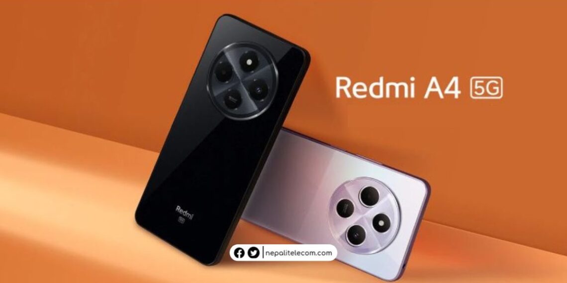 Redmi A4 5G unveiled, Find specs and expected price in Nepal