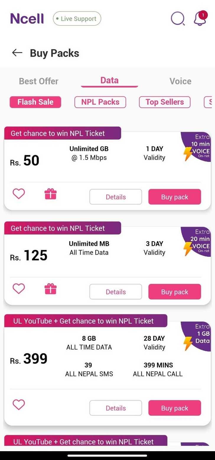 Ncell launches Weekly Flash Sales Offer | Bonus data, voice