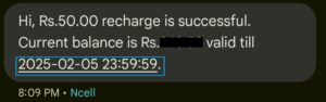 Ncell reverts to the previous recharge validity scheme,