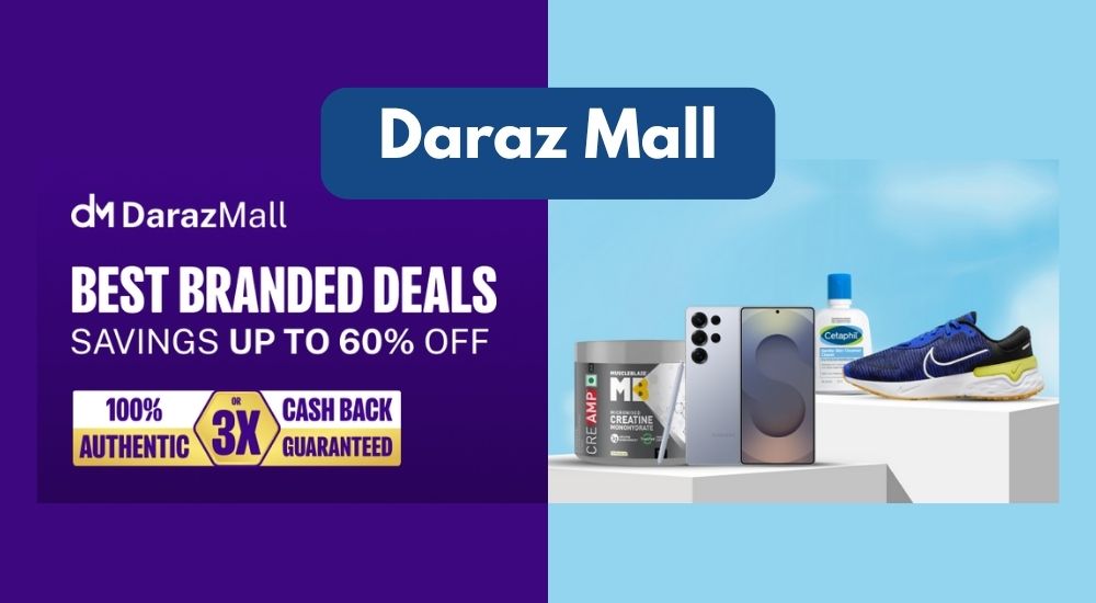 Daraz Mall for authentic products for brand shopping at 11.11