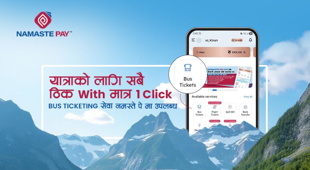 How to book hiace or bus ticket on Namaste Pay app?