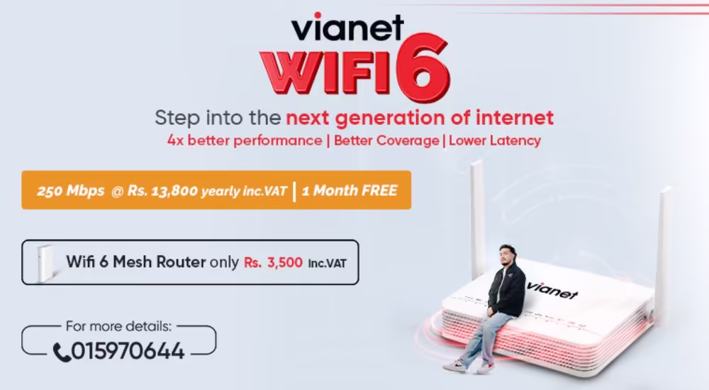 Vianet launches WiFi 6 packages price, router, offer